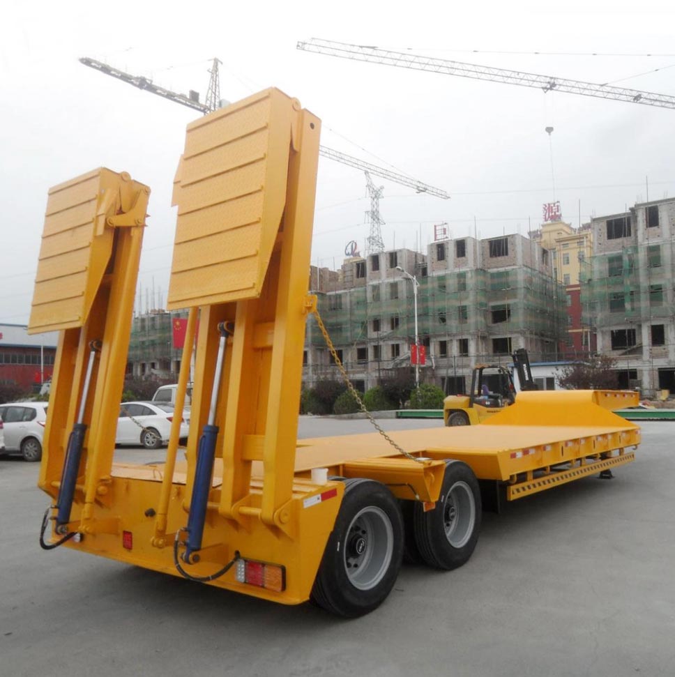 2 Axle 40t Low-Bed Trailer with Automatic Ramp for sale in South Africa ...