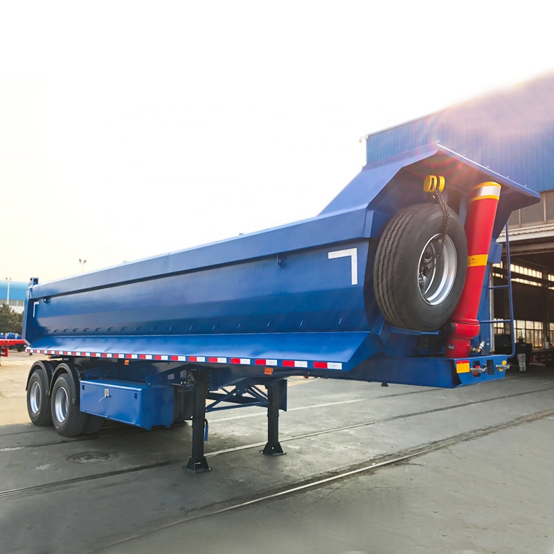 2 Axles 30CBM Rear Tipper Dump Semi Trailer for sale|Luckin Vehicle
