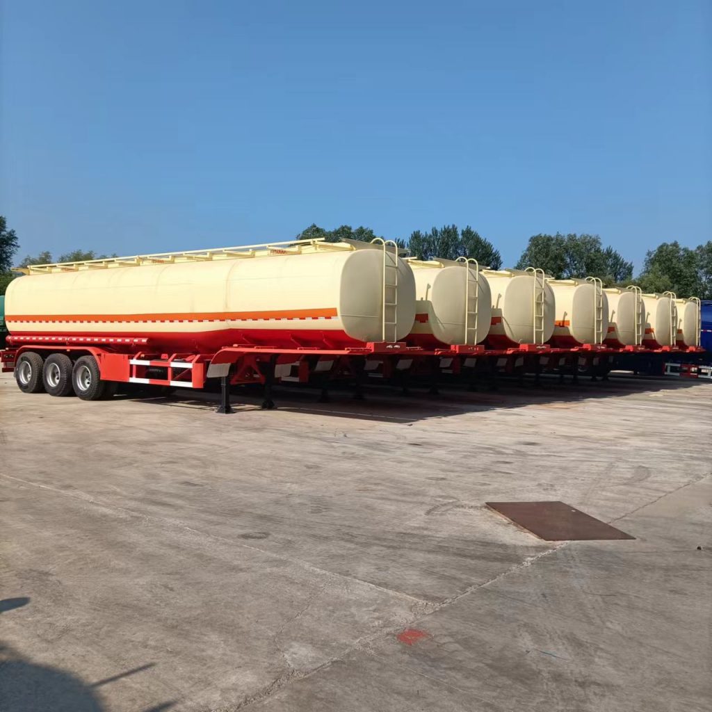3 Axles 40000L 3 Compartments Fuel Tanker Trailer for Sale|Luckin Vehicle