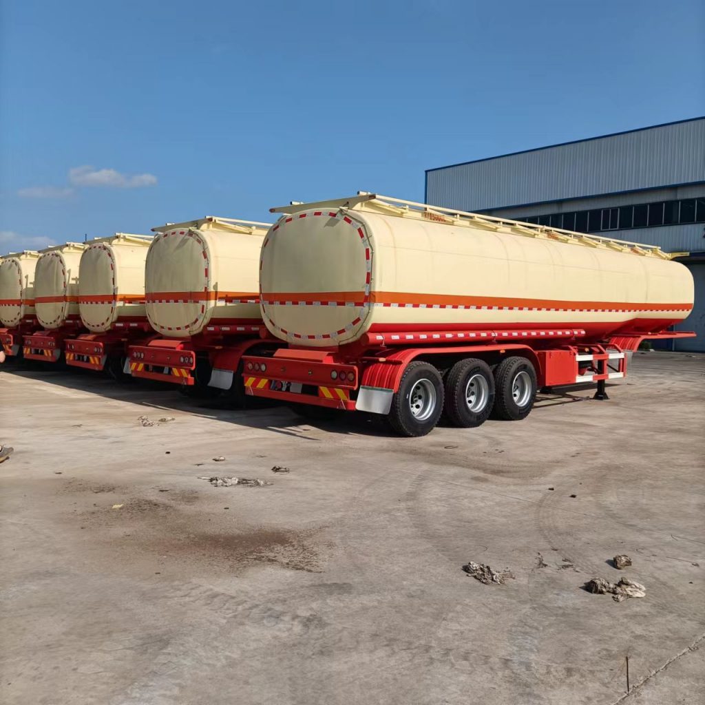 3 Axles 40000L 3 Compartments Fuel Tanker Trailer for Sale|Luckin Vehicle