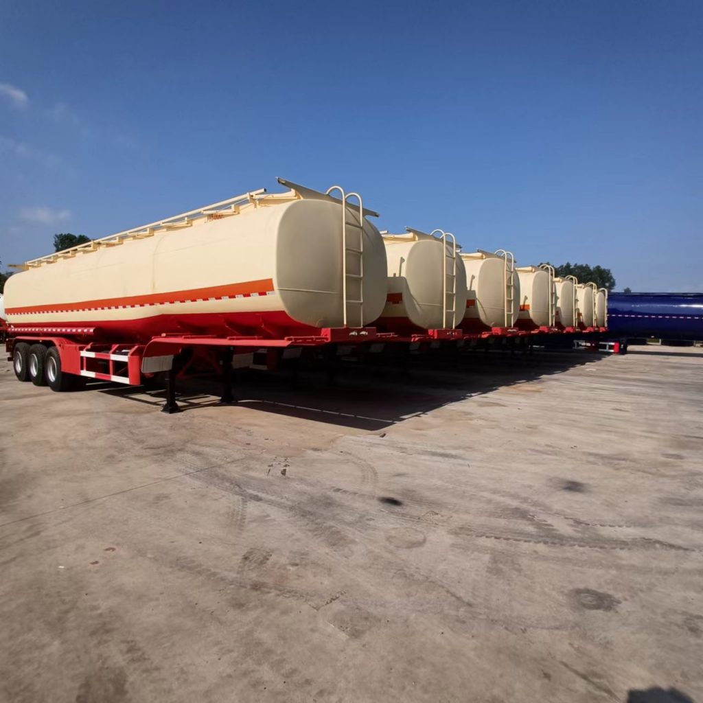 3 Axles 40000L 3 Compartments Fuel Tanker Trailer for Sale|Luckin Vehicle