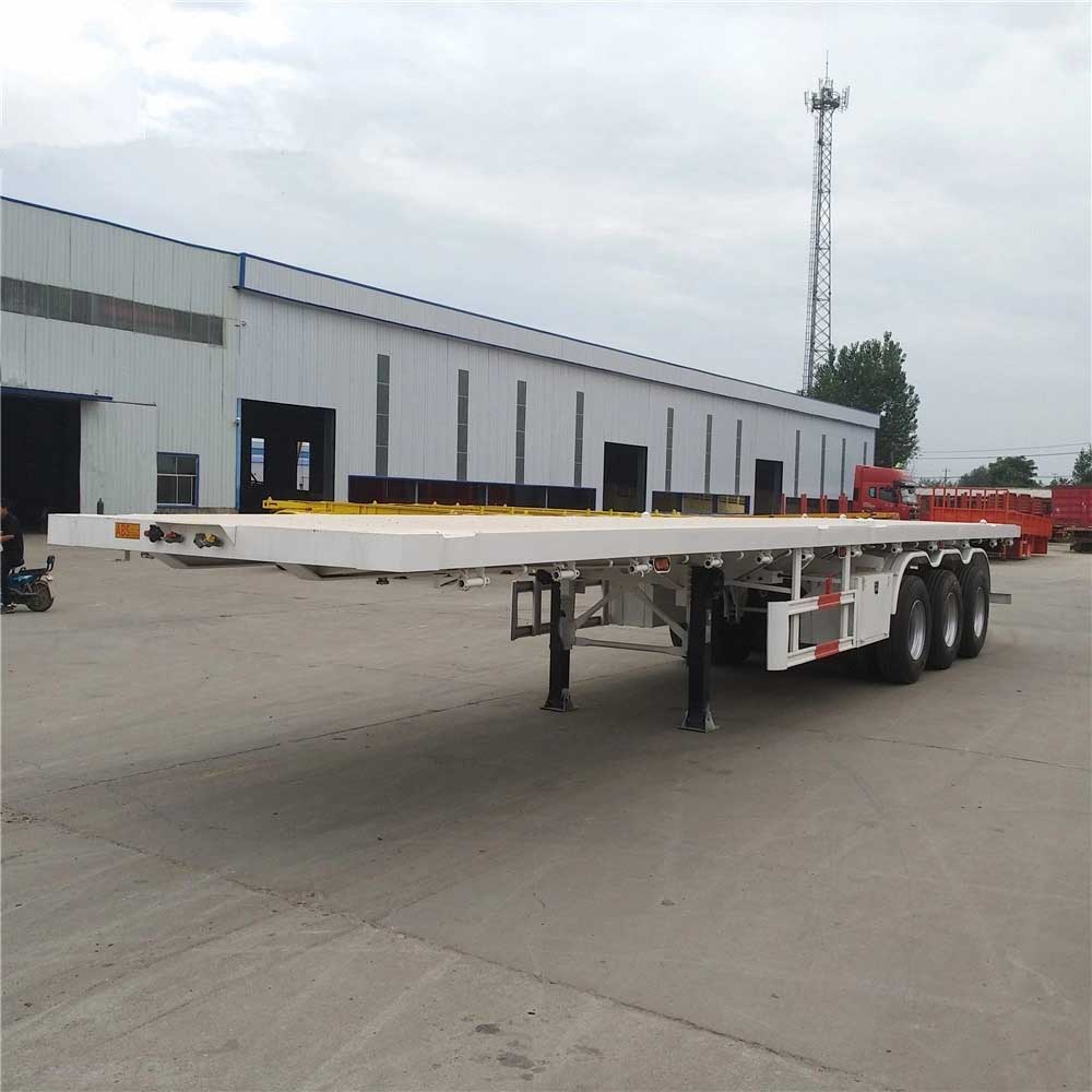 3 axle 20 40 foot flatbed semi trailers Flatbed Trailer with Airbag ...