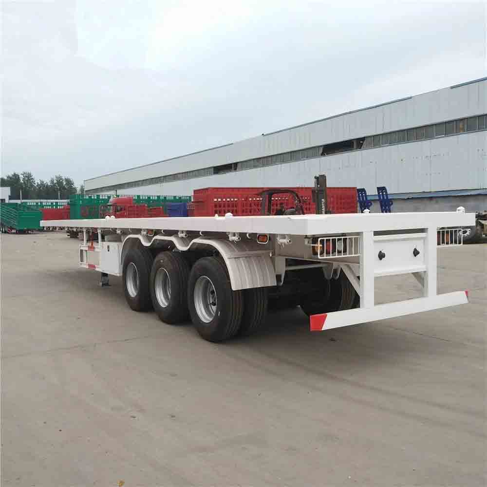 3 axle 20 40 foot flatbed semi trailers for sale by professional ...