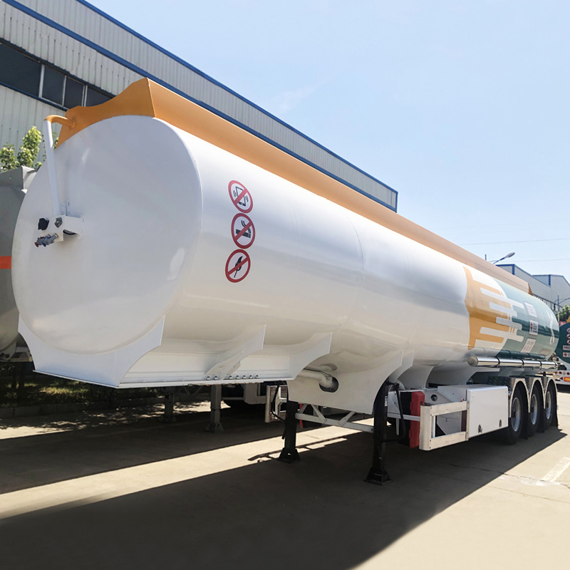 3 Axles Aluminum Oil Fuel Tanker Semi Trailer for sale in South Aferica ...