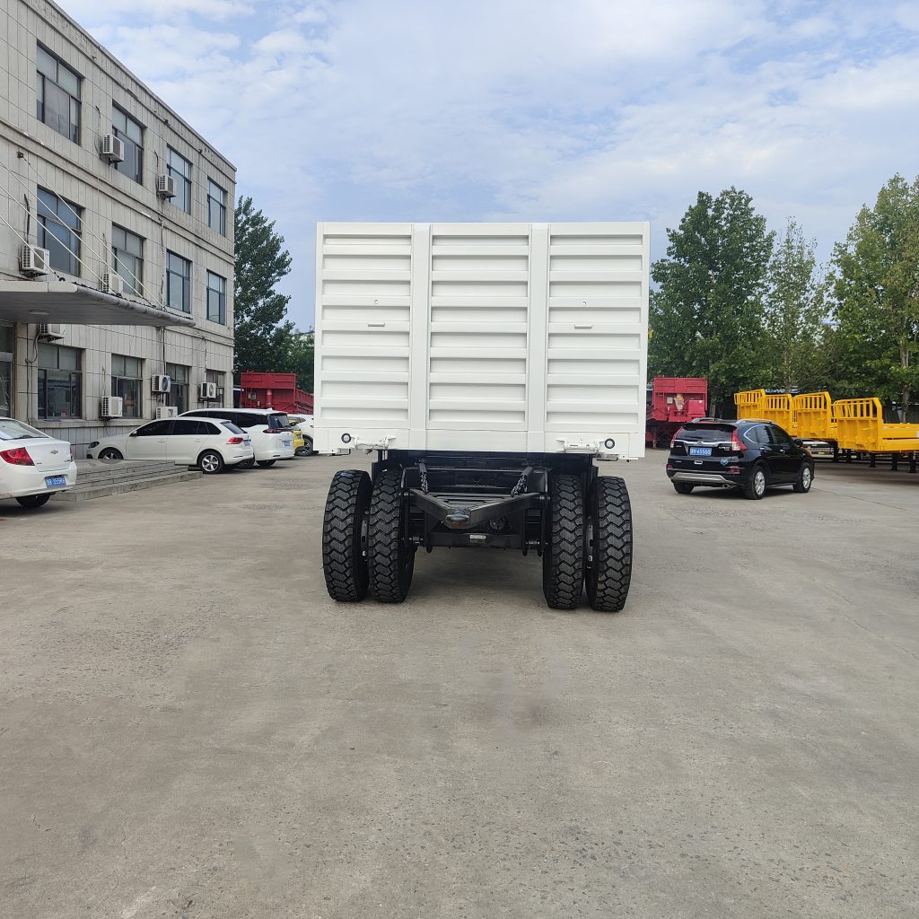 3 Axles Dolly Full Drawbar Drop Flatbed Side Wall Board Fence Turn ...