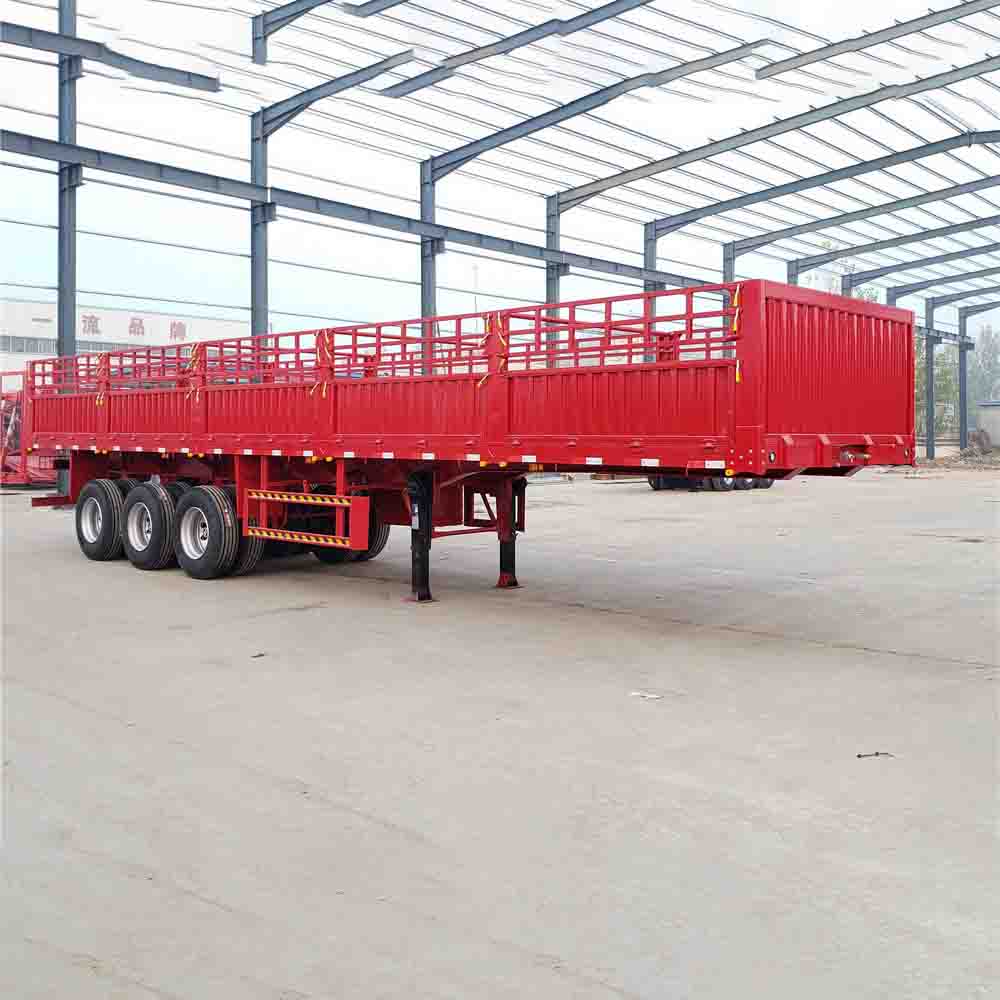 3 Axles Fence Stake Bulk Cargo Semi Trailer for Negria Market with ...