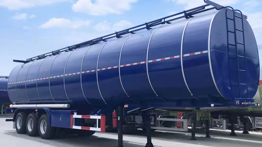 3 axle 45000 liters Palm Crude Oil Tank tanker Semi Trailer with Pump ...