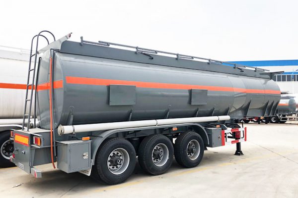 3 axles 25000L 35 Ton Capacity Chemical Liquid Sulfuric Acid Tanker Semi Trailer|Luckin Vehicle