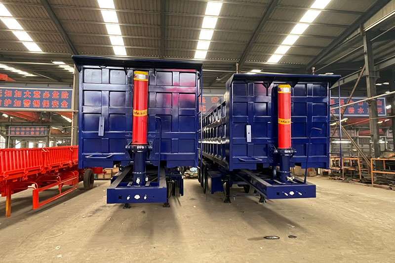 Luckin China top manufacturer 3 Axles 60t Bogie Suspension Rear Dump ...