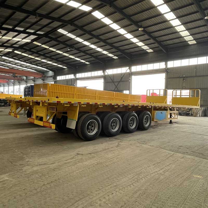 4 Axles Flatbed Semi Trailer With Air Suspension for sale in Nigeria ...