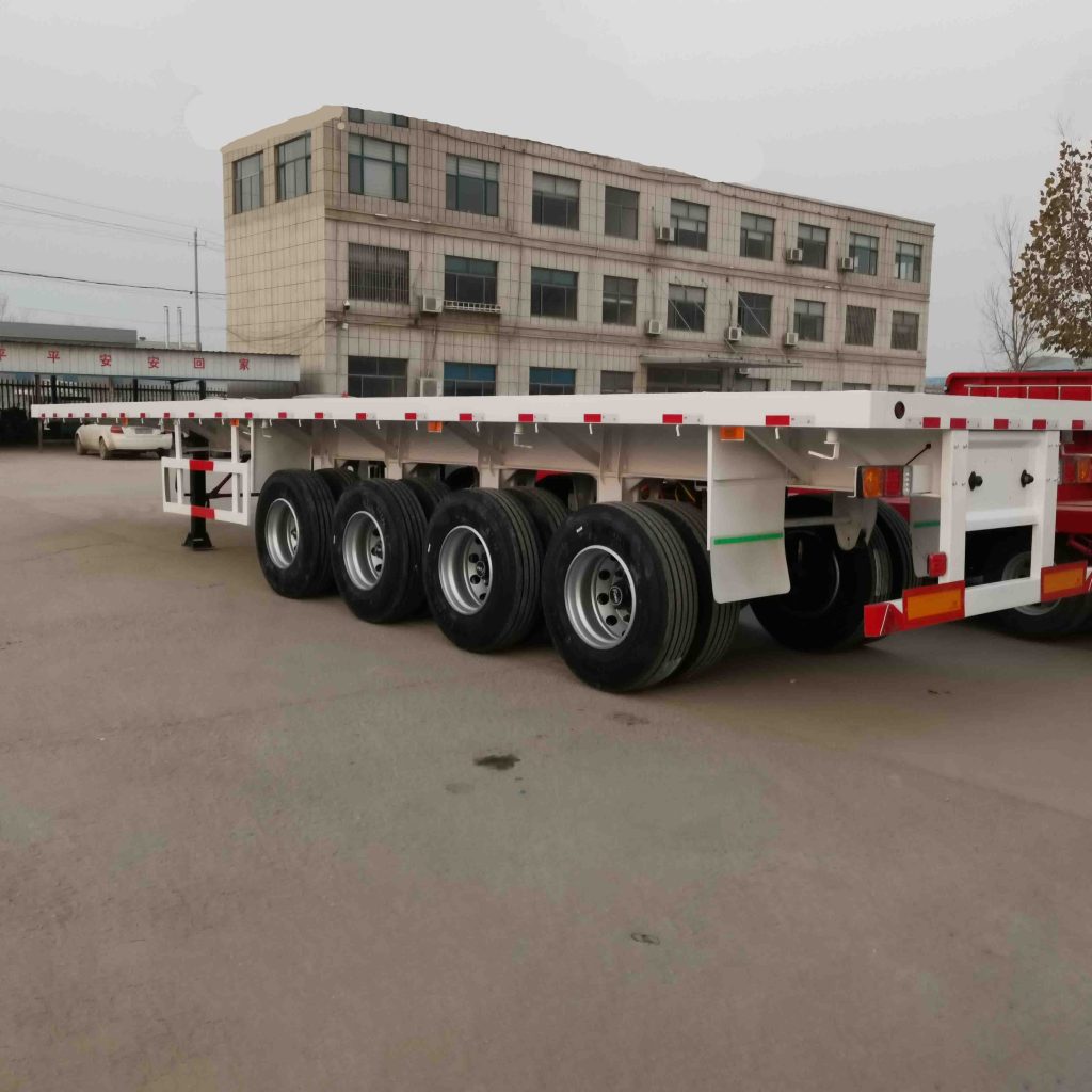 4 Axles Flatbed Semi Trailer With Air Suspension for sale in Nigeria ...