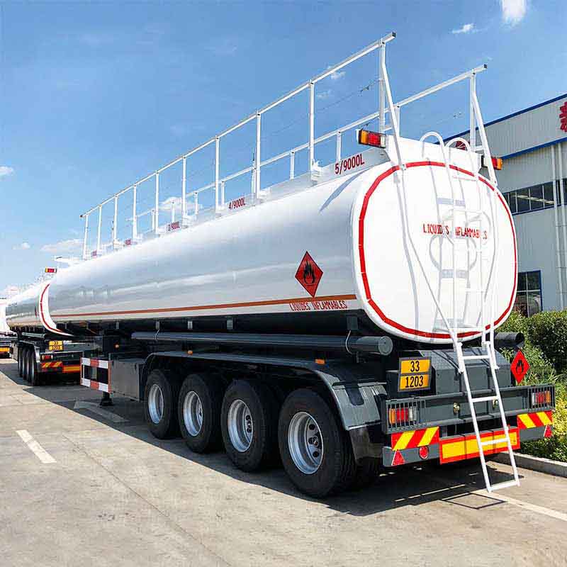 Petrol Tanker Trailer with Bogie Suspension for Sale In Tanzania|Luckin ...