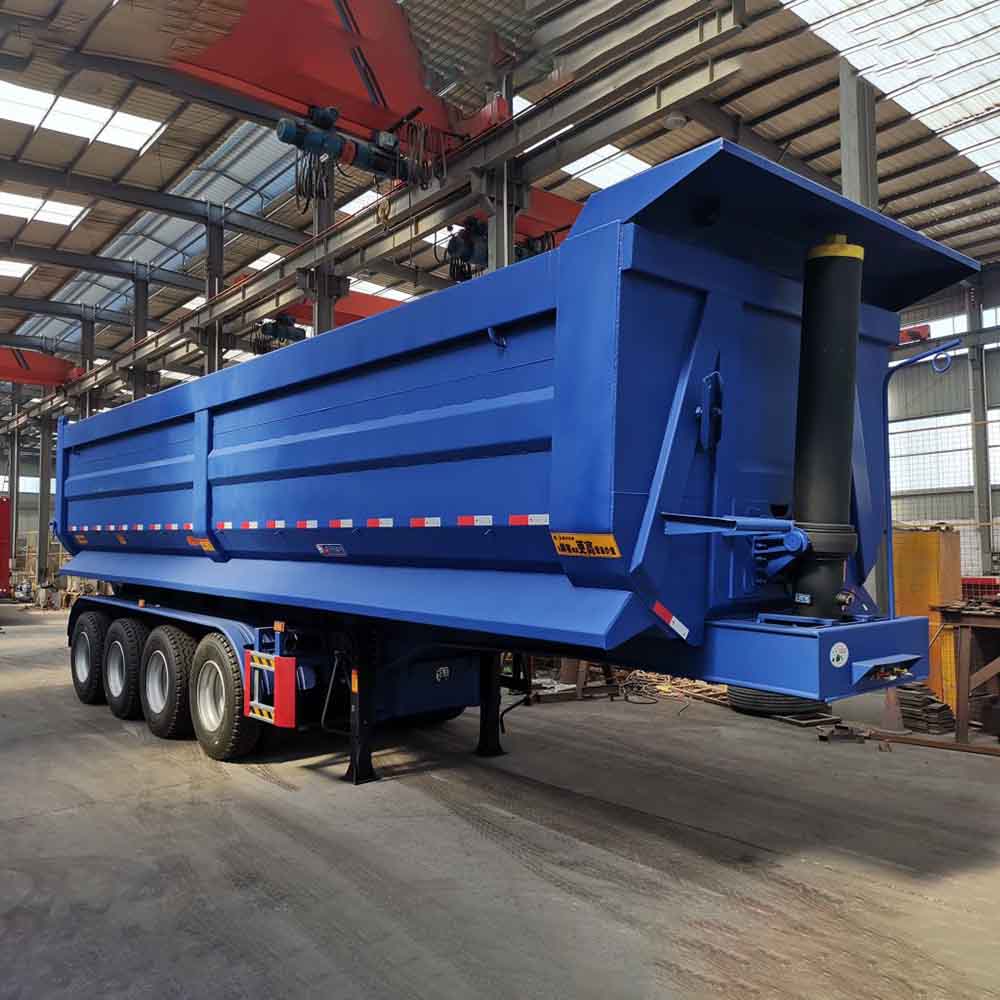 Luckin 4 Axles U Box 100T Rear Tipper Semi Trailer for sale in Guinea ...