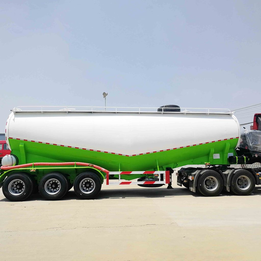 Luckin 45CBM 3 Tri Axles Aluminum Pneumatic Alloy Bulk Cement Silo Tank ...