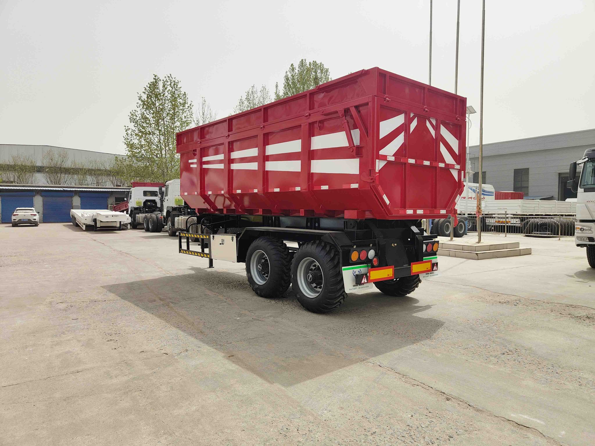 10 Ton Agricultural Drawbar Tipper Dump Trailer|Luckin Vehicle