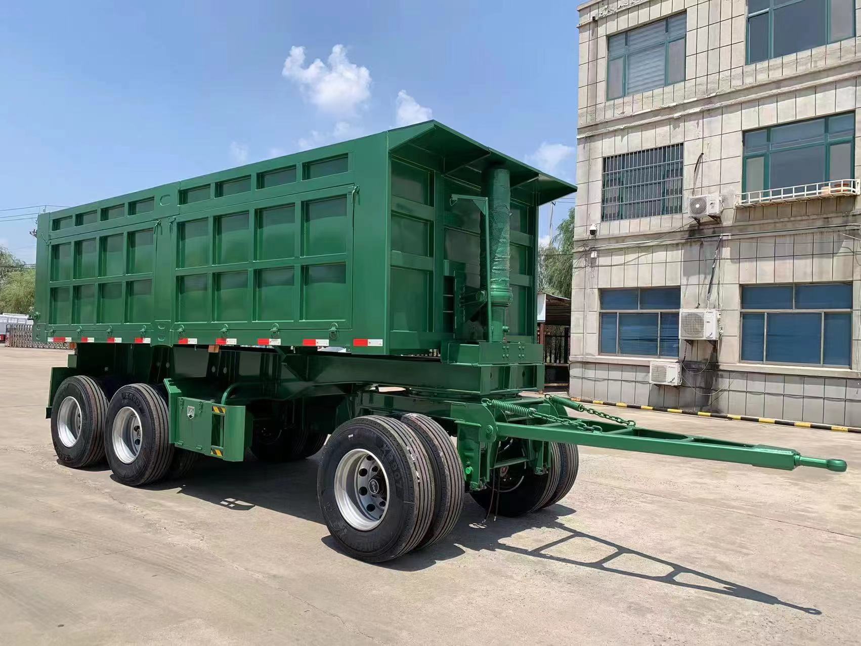 LUCKIN 3 Axle Drawbar Dump Trailer|Luckin Vehicle